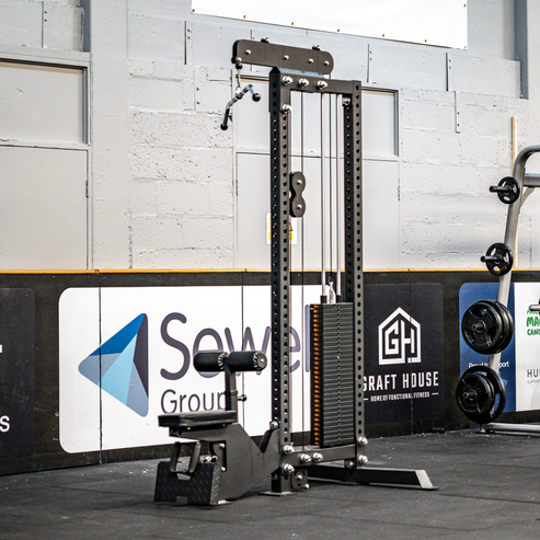 Lat Pull Down and Seated Row Pulley Machine – Core Strength