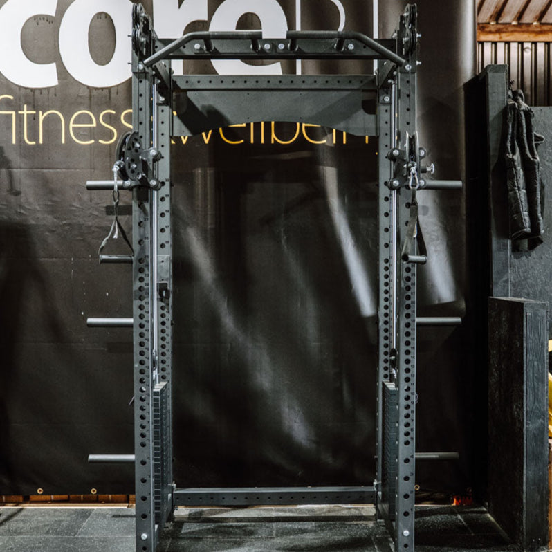 Rack with Dual Adjustable Pulley – Core Strength