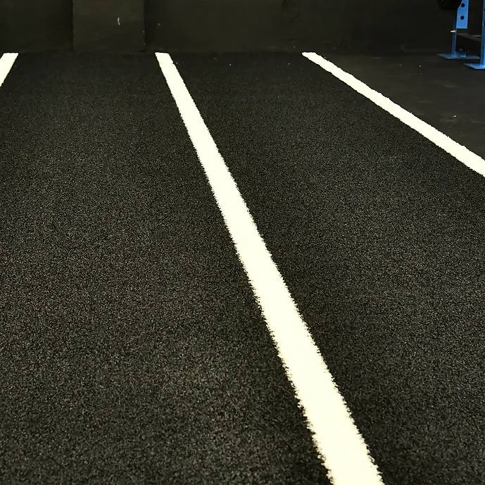 Black Astro Gym Turf Sprint and Sled Track – Core Strength